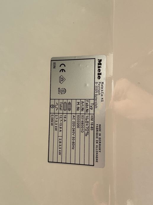 Miele HM 16-83 profesionalni valjak za peglanje