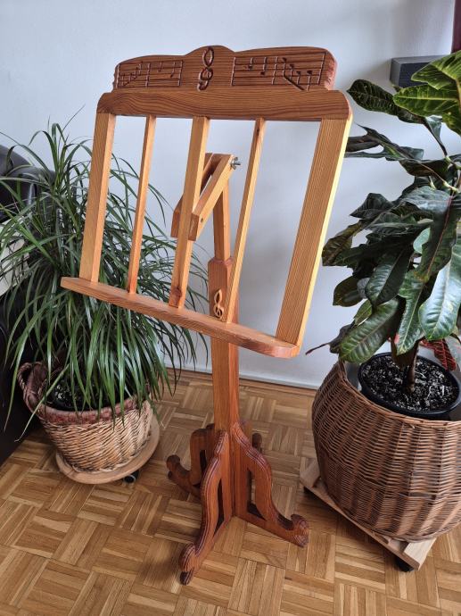 KAO NOVI drveni stalak za note RUČNI RAD