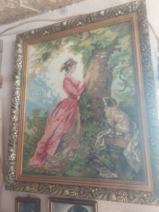 goblen djevojka sa psom