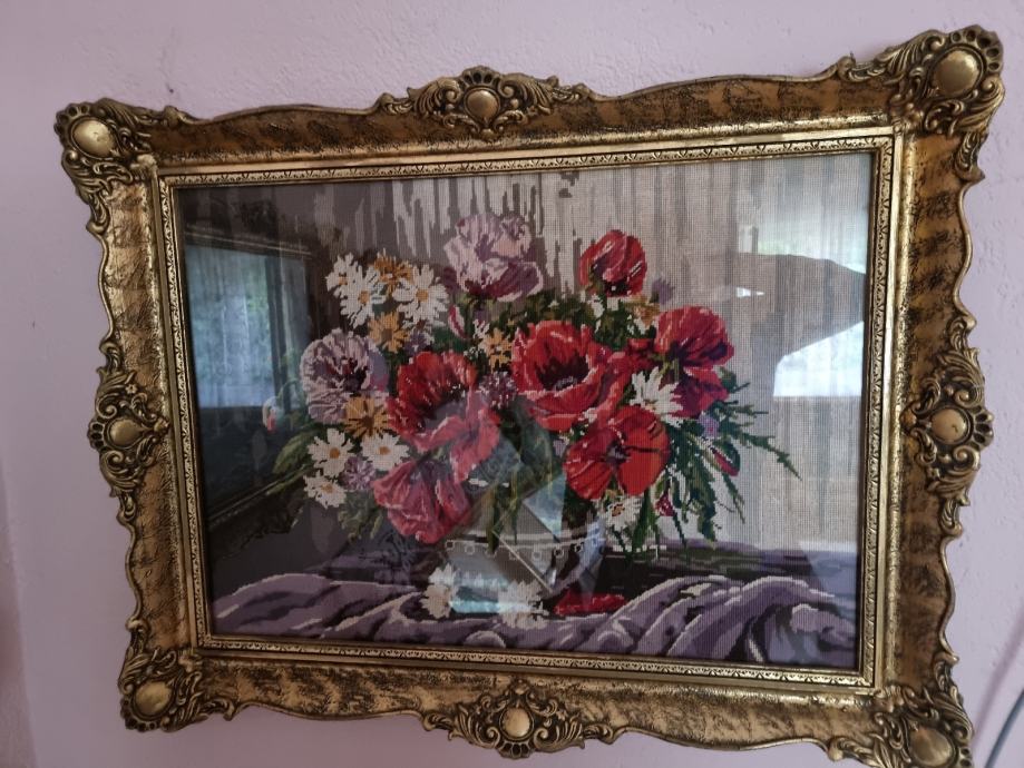 Goblen Makovi, barokna rama...savršen