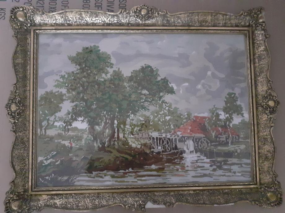 Goblen - mlin na vodi