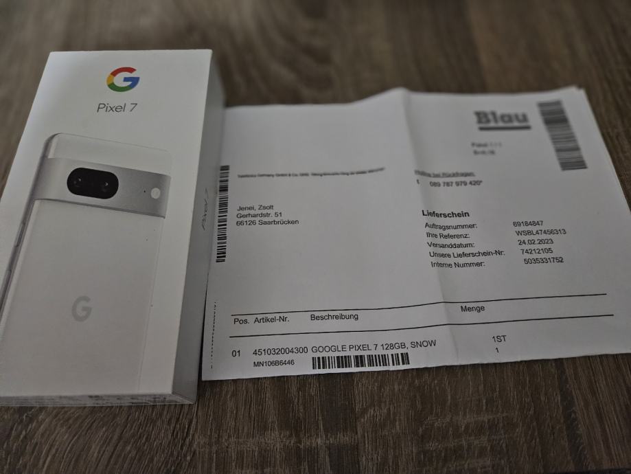 Google Pixel 7 Snow