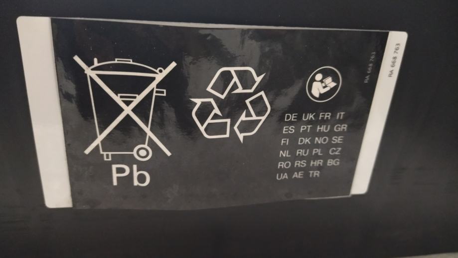 AKUMULATOR AL203840 12V 174AH 1400A JOHN DEERE - ORIGINAL