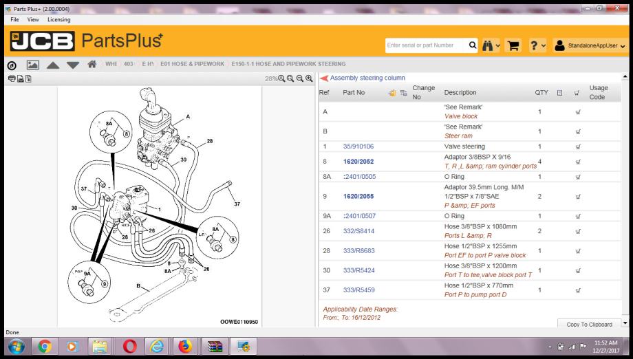 JCB elektronski katalog rezervnih dijelova - neograničena licenca