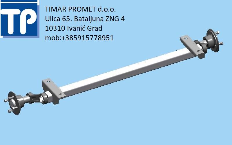 Osovina 750kg za auto prikolicu