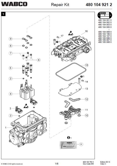 REPARATURNI SET MODULATORA EBS S MAGNETIMA