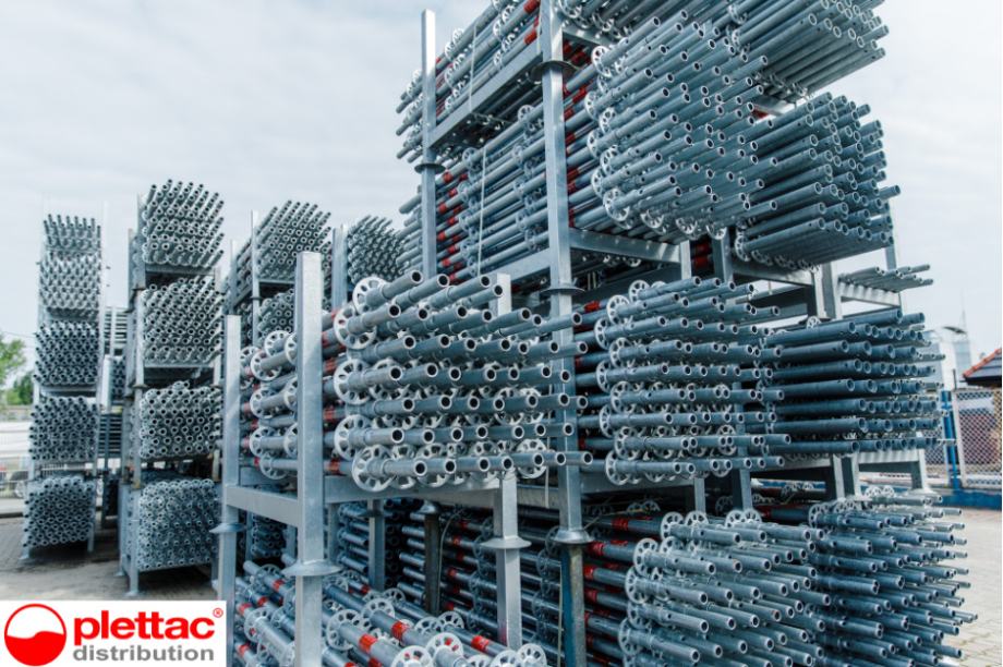 Skela, Građevinske modularne skele 500m2, čelične platforme ZAVARENE