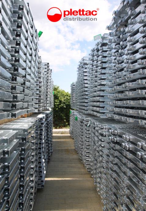 Skela, Građevinske modularne skele 500m2, čelične platforme ZAVARENE