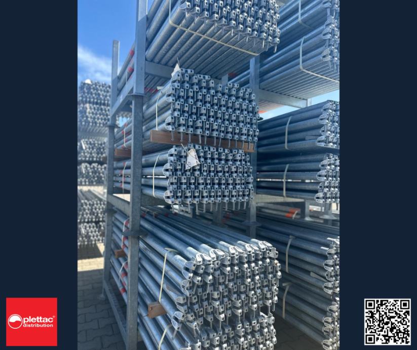Skela, Građevinske modularne skele 60m2, čelične platforme ZAVARENE