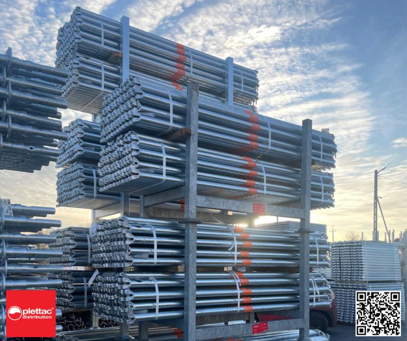 Skela, Građevinske modularne skele 60m2, čelične platforme ZAVARENE