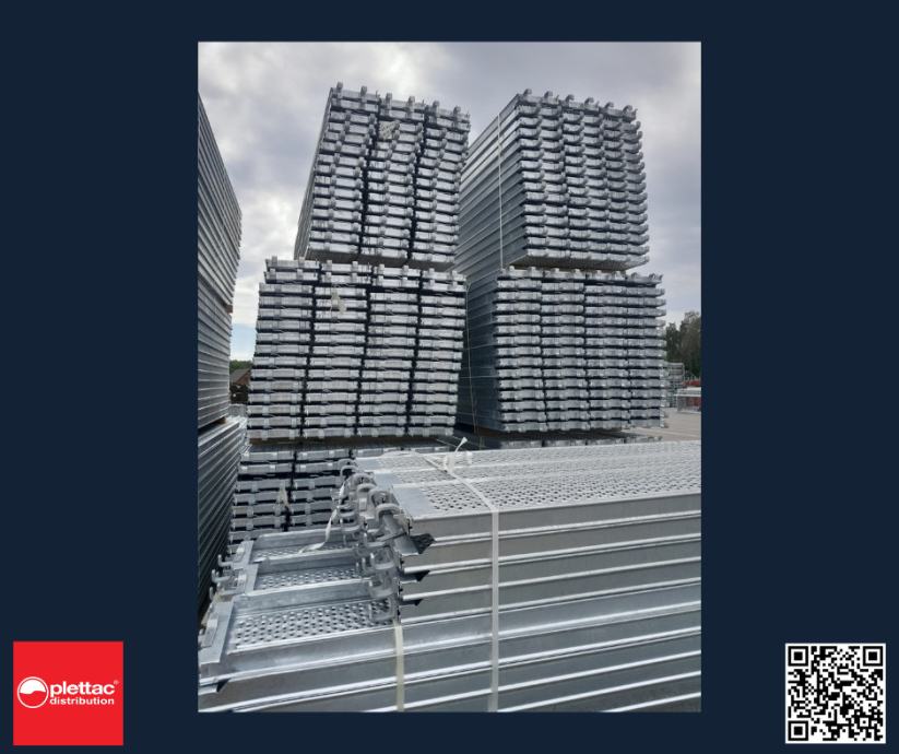 Skela, Građevinske modularne skele 60m2, čelične platforme ZAVARENE