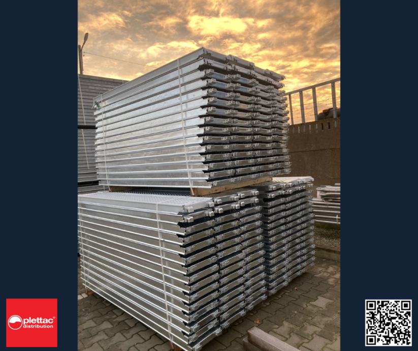 Skela, Građevinske modularne skele 60m2, čelične platforme ZAVARENE