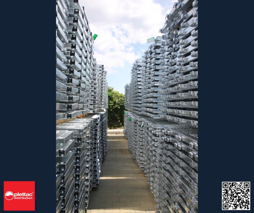 Skela, Građevinske modularne skele 60m2, čelične platforme ZAVARENE