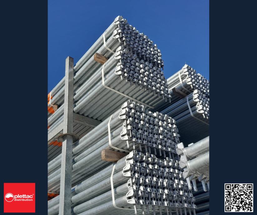 Skela, Građevinske modularne skele colovne 2000m2, zavarene platforme