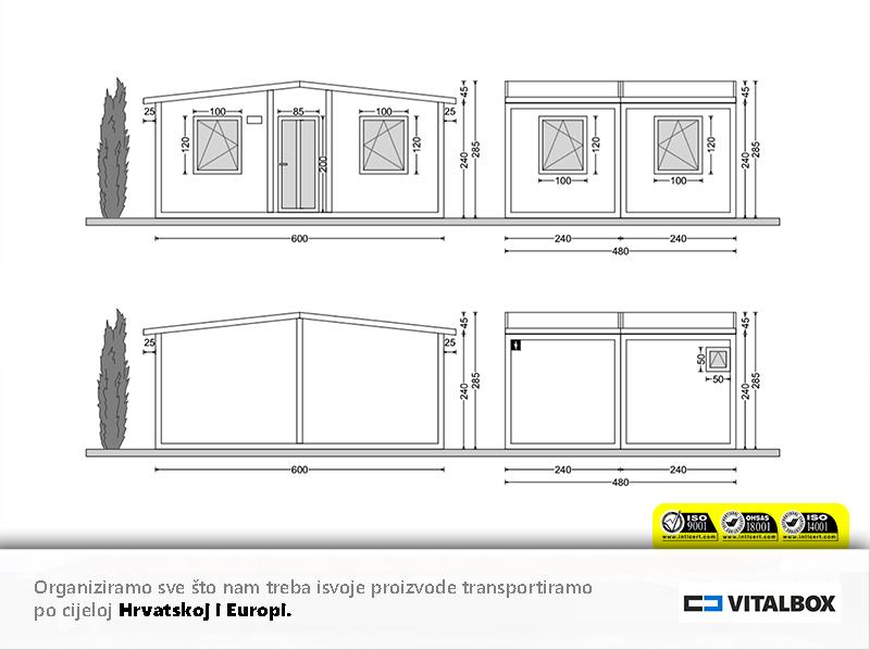 Montažne kuće, kontejner kuće, vikendice, kućice, Montažna kuća