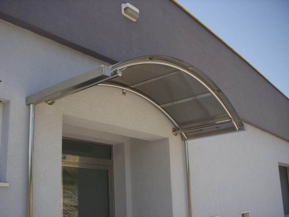 NADSTREŠNICA INOX - POLIKARBONAT