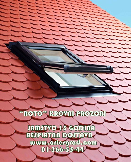 ROTO-PVC-KROVNI-PROZOR-ROTO-DESIGNO R45 KWD 5/7 54x78 MADE IN GERMANY
