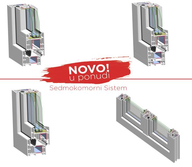 PVC ULAZNA VRATA-7 KOMORA 85mm-BAUFENS 3D ŠARKE 1200x2100mm*****