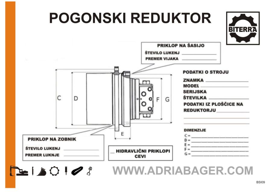 Hyundai R200 reduktor