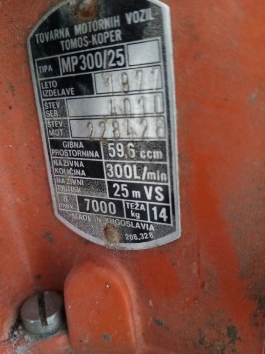 Tomos umo 6 benzinski motor za mješalicu