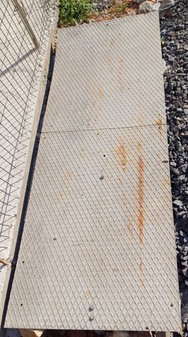 Aluminijska inox ploča rebrasta