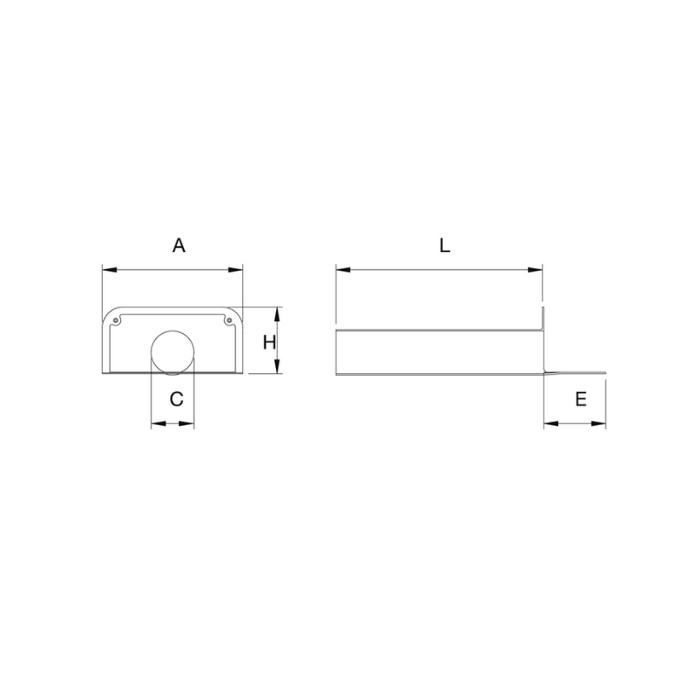 ETERNO SLIVNIK BOČNI PVC fi90