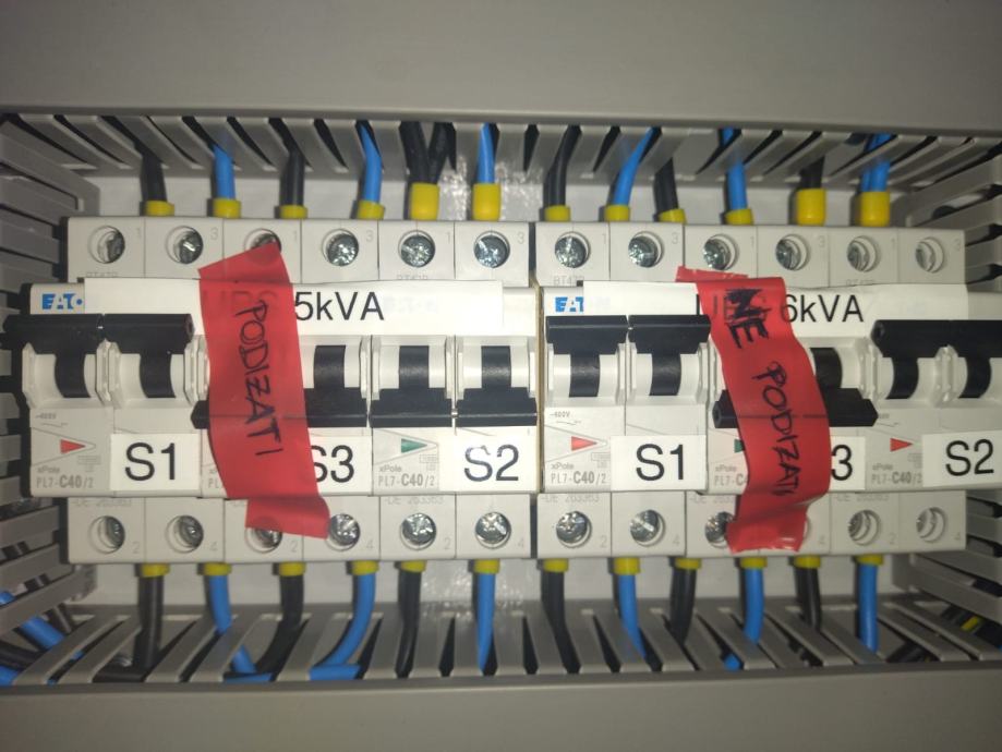 Razvodni ormar za struju - priprema za UPS