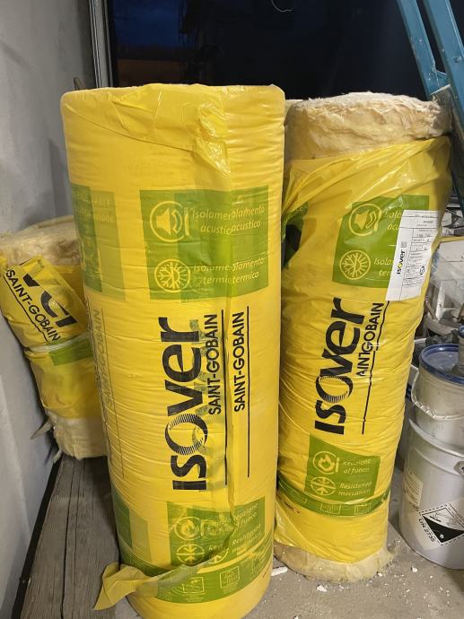 Staklena vuna za pregradne zidove/stropove,50/100mm,DOMO TWIN,ISOVER