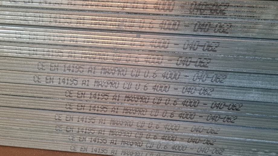 CD i UD profili za knauf (4m - 0,6mm) novo, ostatak