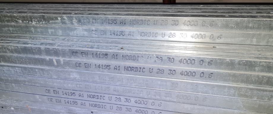 CD i UD profili za knauf (4m - 0,6mm) novo, ostatak