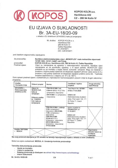 Fleksibilna siva spiralna PVC elektroinstalacijska cijev