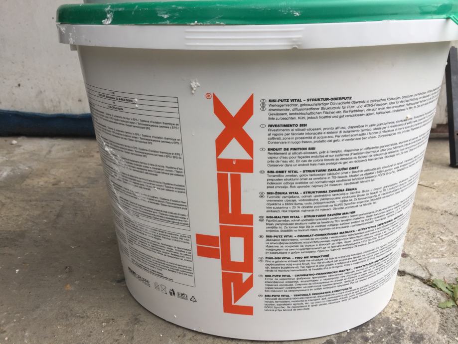 Prodajem fasadnu žbuku RÖFIX SiSi-Putz (silikonsko-silikatna žbuka)