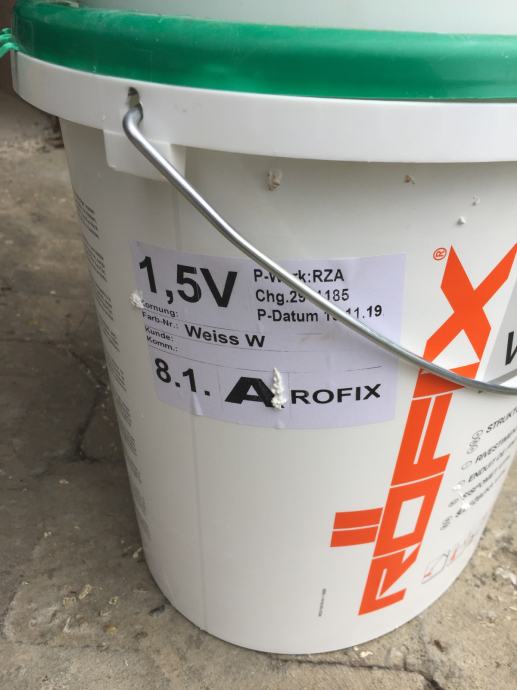 Prodajem fasadnu žbuku RÖFIX SiSi-Putz (silikonsko-silikatna žbuka)