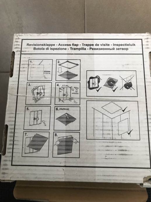 Reviziska vrata za spustene plafone