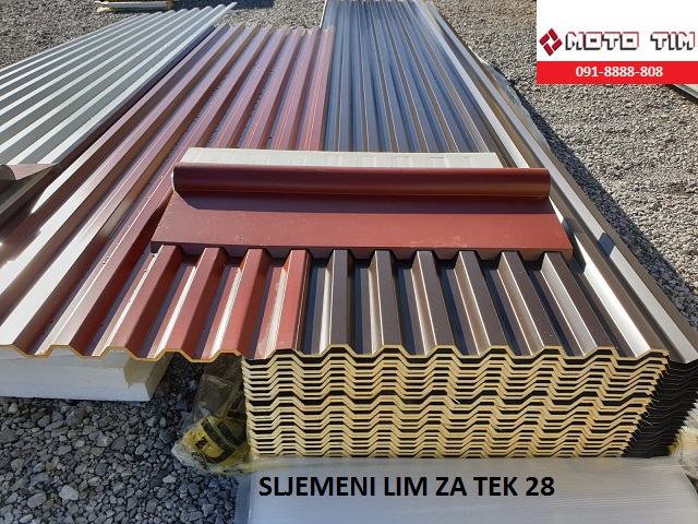 SLJEMENI LIM ZA PANEL TEK28 BORDO CRVENI-0.6 mm-ALUBEL-MOTO TIM d.o.o.
