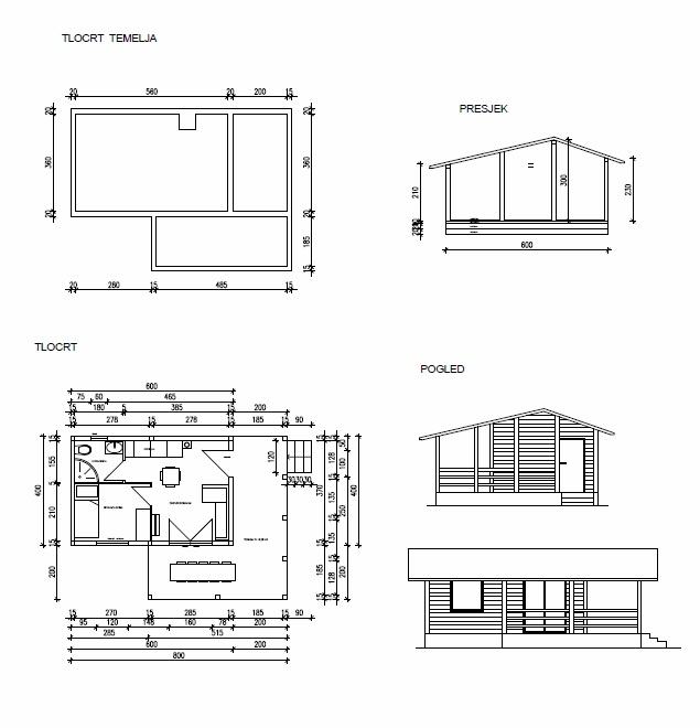 DRVENE KUĆE, VIKENDICE, GOSPODARSKI OBJEKTI, SJENICE, GARAŽE