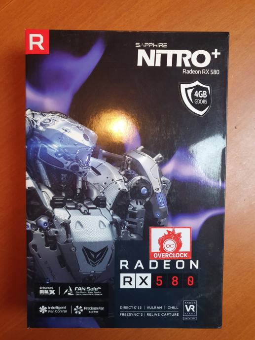 AMD Radeon RX 580 Sapphire Nitro + 4GB više kom.