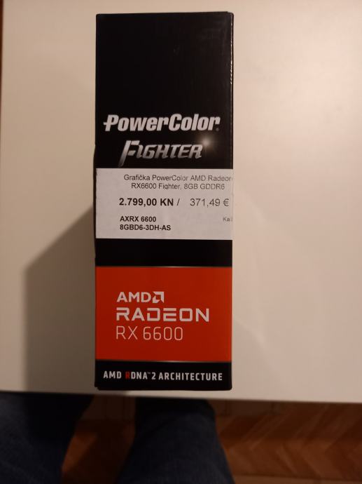 AMD Radeon RX 6600 PowerColor Fighter - NOVA!!!