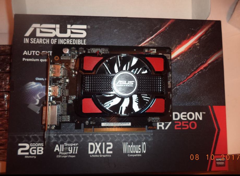 ASUS AMD Radeon R7 250 2GB GDDR5 128-bit DX12 PCI-E - garancija
