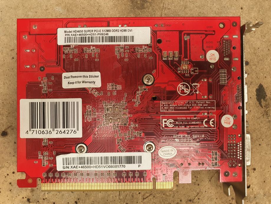 ASUS ATI Radeon HD4650 512MB DDR
