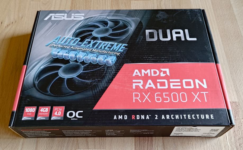 ASUS Dual Radeon™ RX 6500 XT OC Edition 4GB GDDR6