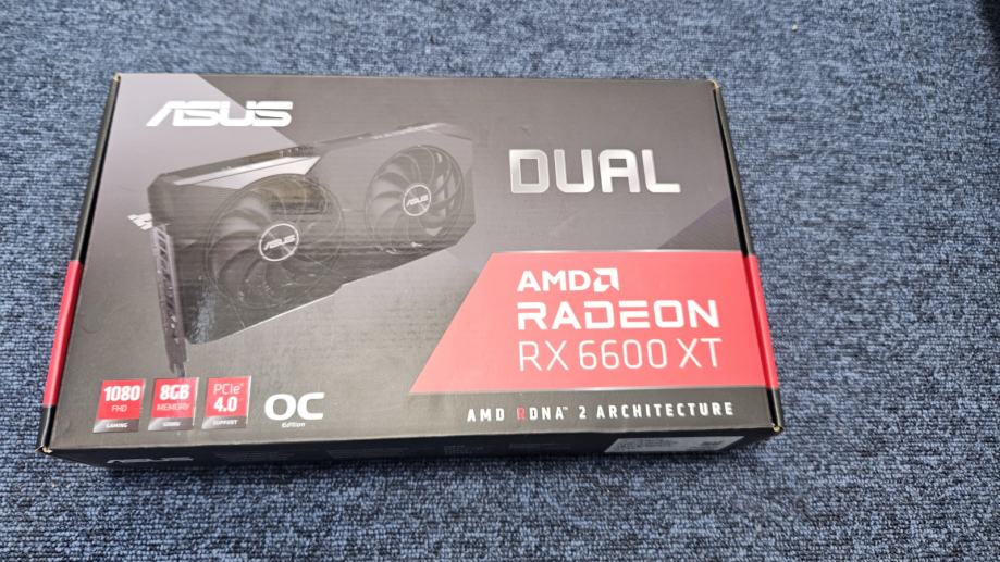Asus Dual Radeon RX 6600 XT OC Edition, DUAL-RX6600XT-O8G, 8GB DDR6