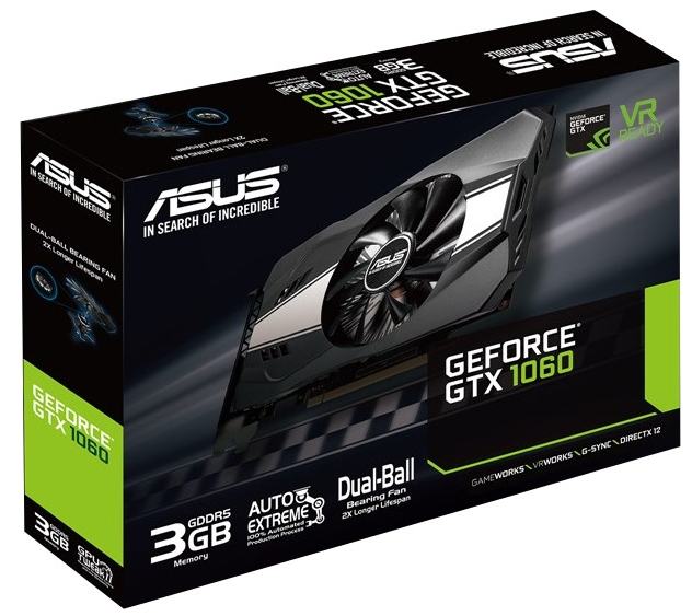 ASUS GTX 1060 3GB DDR5