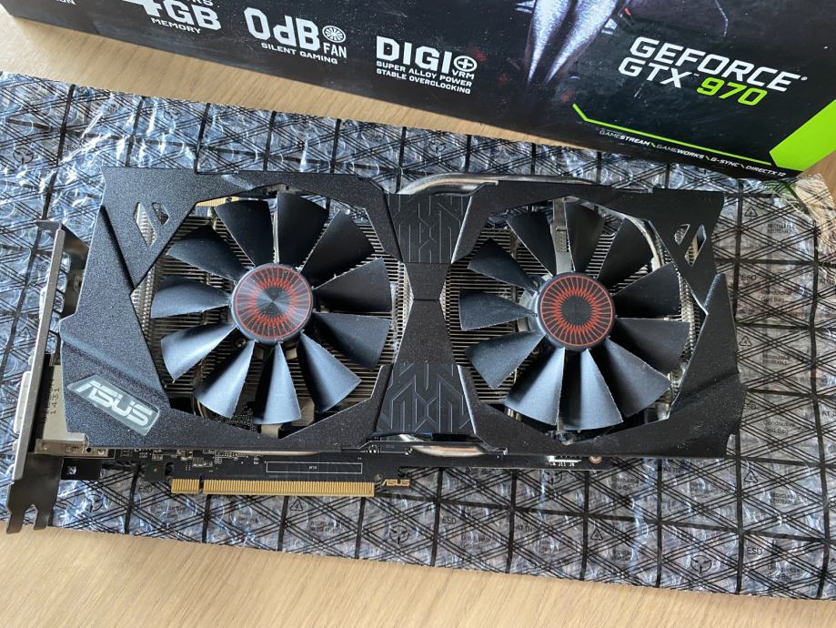 ASUS STRIX GeForce GTX 970 4 GB, kartica u odličnom stanju s kutijom!!