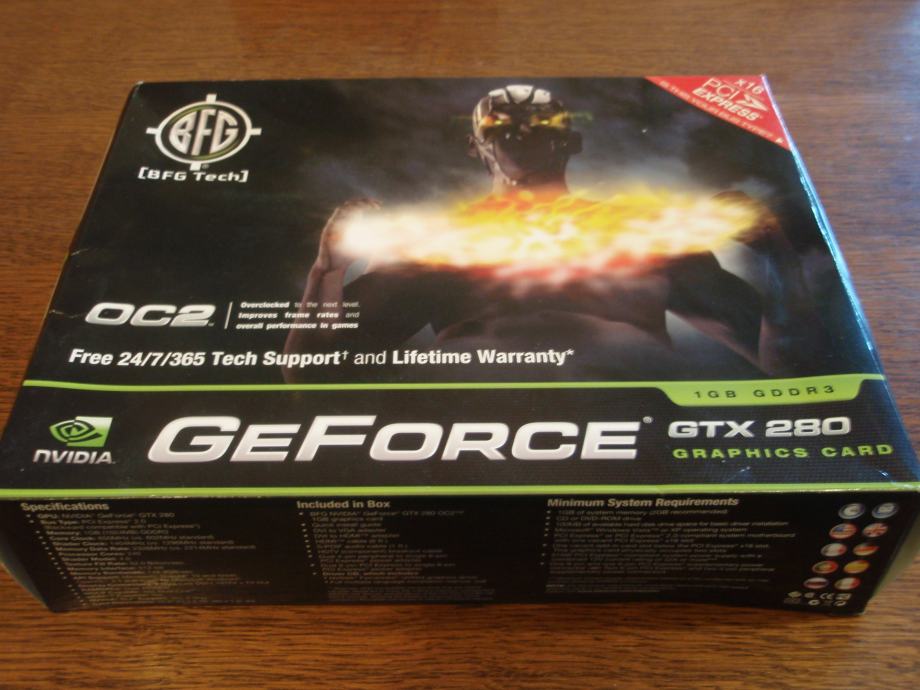BFG NVIDIA GeForce GTX 280 OC2 1GB