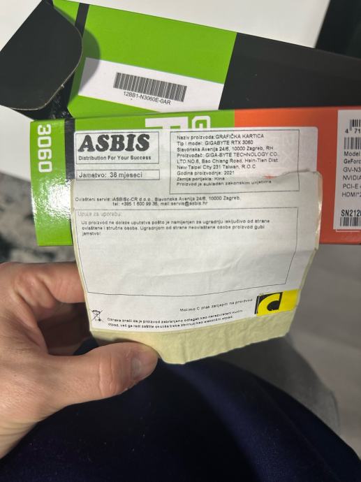 Geforce RTX eagle Gigabyte 3060 12GB
