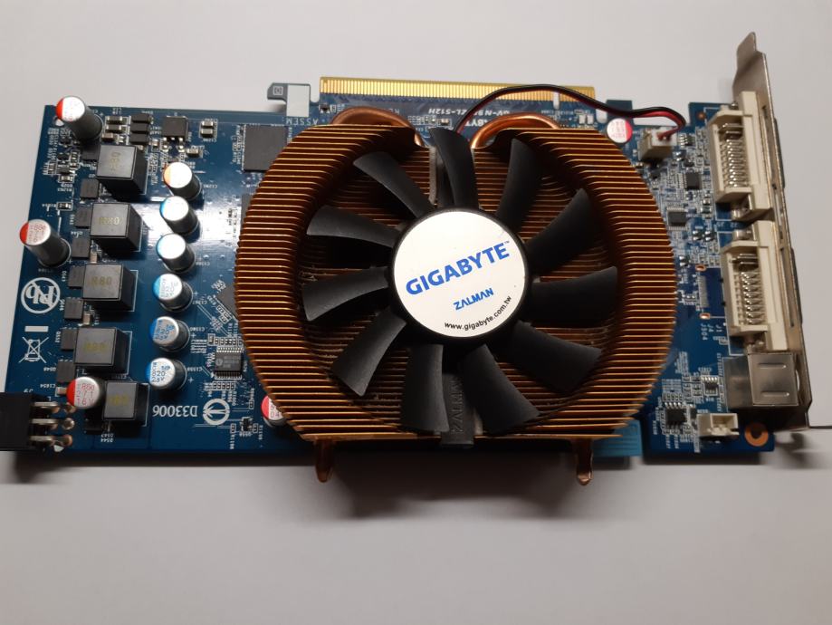 Gigabyte 9800GT 9800 GT 512MB DDR3 GV-N98TZL-512H