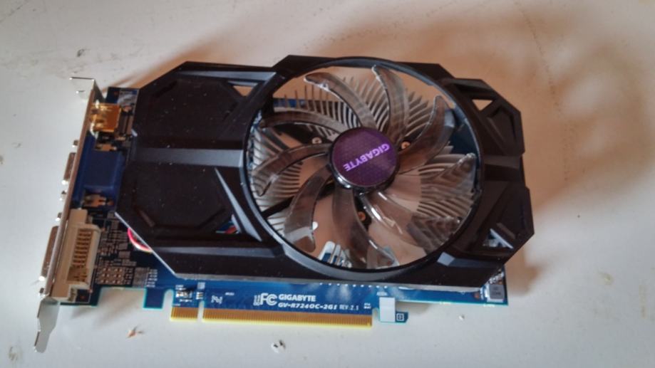 GIGABYTE AMD RADEON R7 240 OC, 2GB DDR3, D-SUB, DVI, HDMI