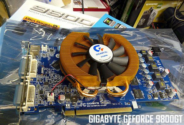 PRODANO !!!! Gigabyte Geforce 9800 gt 1GB Zalman