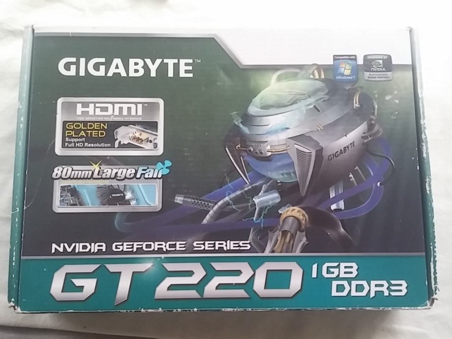 GIGABYTE GeForce GT220 1gb ddr3 - GV-N220OC-1GI